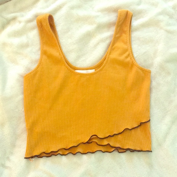 Blush | Tops | Mustard Yellow Crop Top Tank | Poshmark